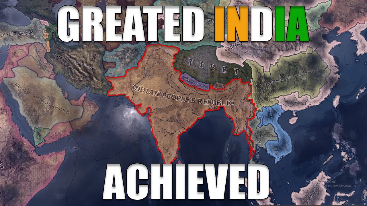 Greater India Achieved! HOI4 India Let's Play END - YouTube