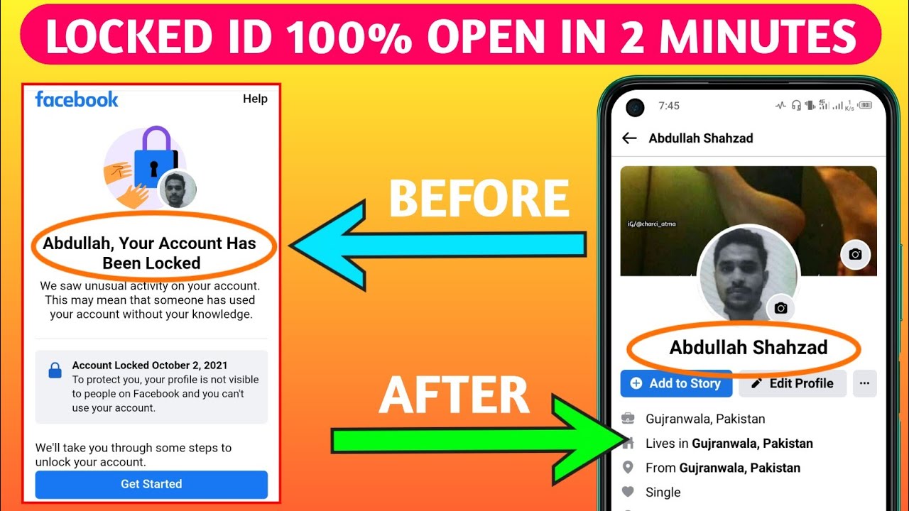 Locked facebook account 100% Unlocked || Your account has been locked ...