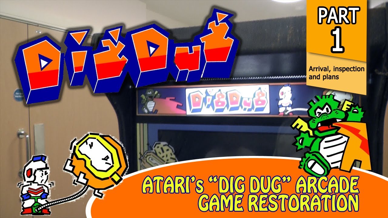 Atari Dig Dug Arcade Game Restoration - Part 1 - RGP #016 - YouTube