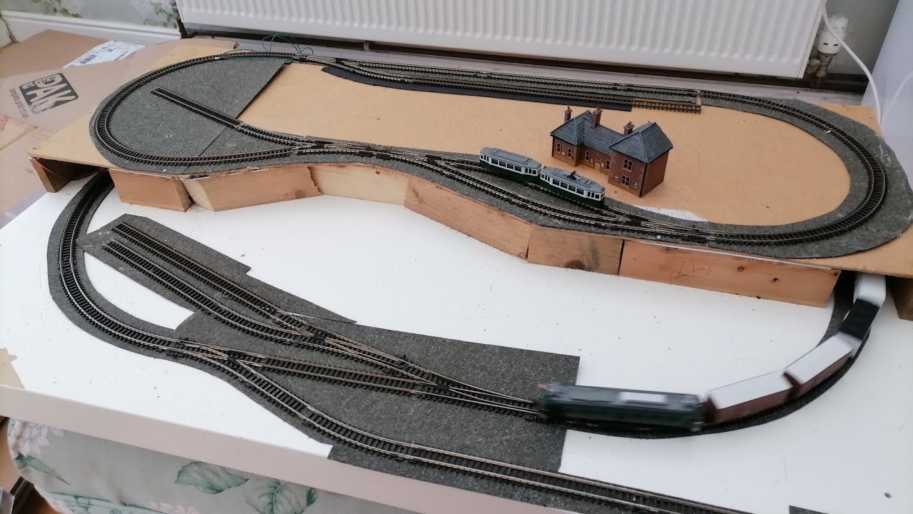 N Gauge 2 level Model Railway /Railroad Layout, 2nd attempt - YouTube