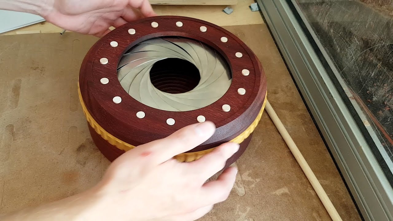 Sixteen leaf mechanical iris box disassembly - YouTube