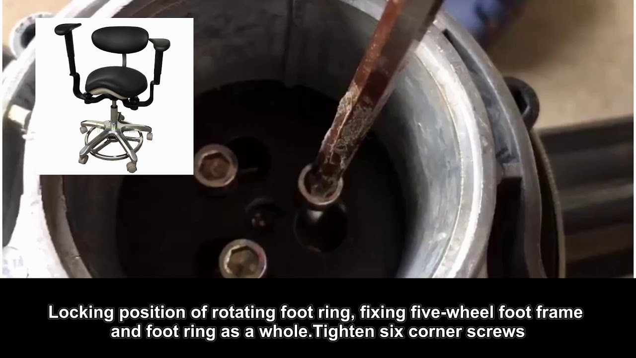 How to install Foot Control for dental stool TR 813 - YouTube
