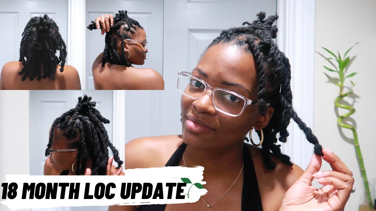 18 Month Loc Update + Close Ups 🌱🌱 | Two Strand Twists Loc Journey ...