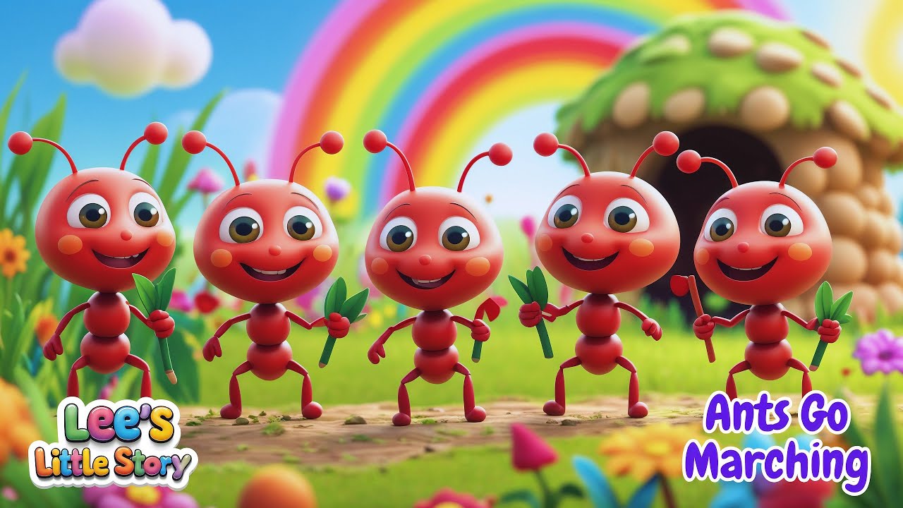 The Ants Go Marching - A Funny Animated Nursery Rhyme For Kids - YouTube