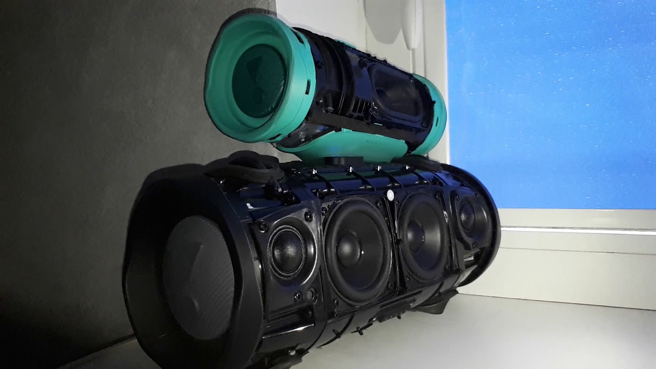 JBL XTREME 2 and JBL CHARGE 4 BASS TEST 100% VOLUME!! - YouTube