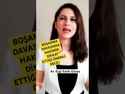 Boşanma davasında elinizdeki en önemli koz. Hakim mutlaka dikkat eder. #avukat #boşanmaavukatı
