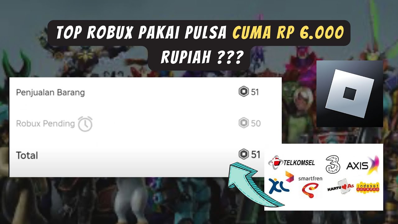 Cara Top Up Robux Pakai Pulsa dengan Mudah & Cepat! (Terbaru 2025) - YouTube