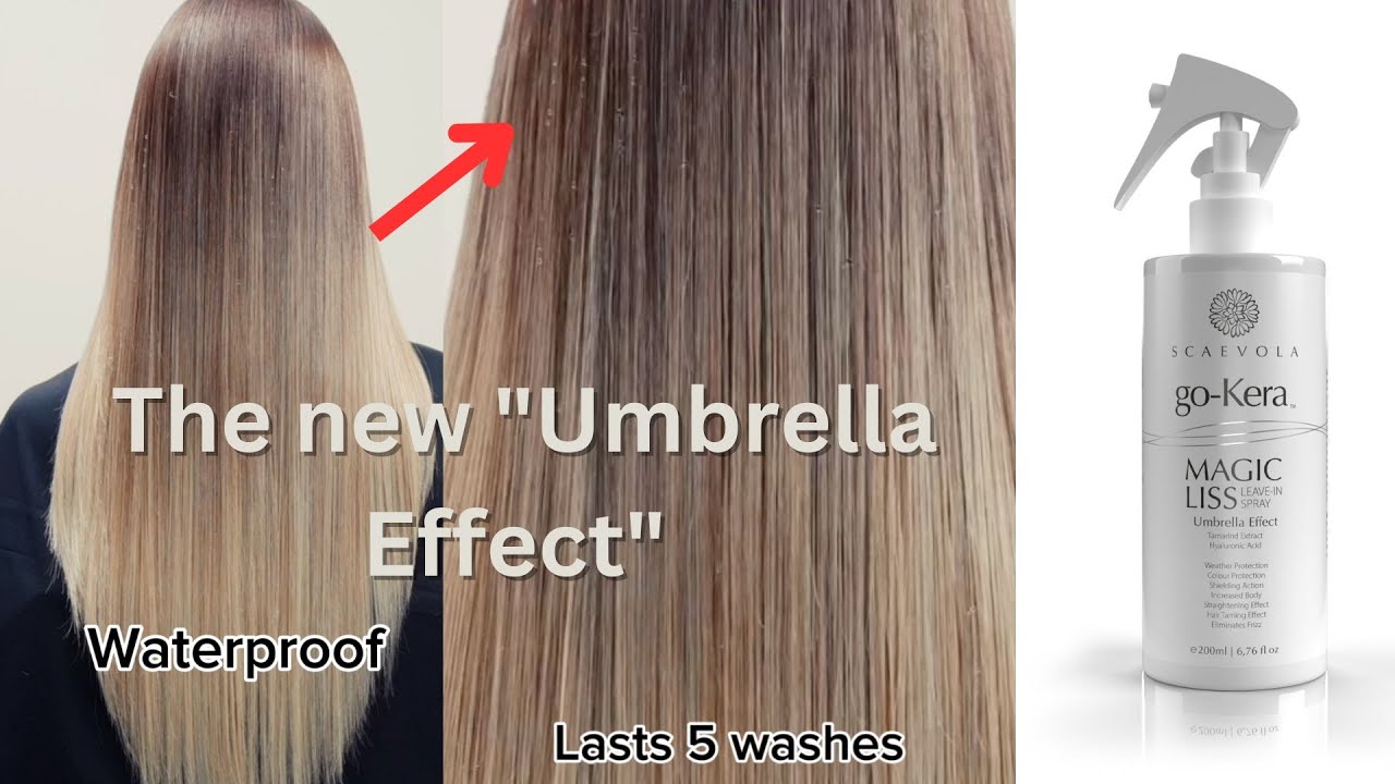 Waterproof hair? The NEW "Umbrella Effect". Hello go-Kera Magic Liss ...