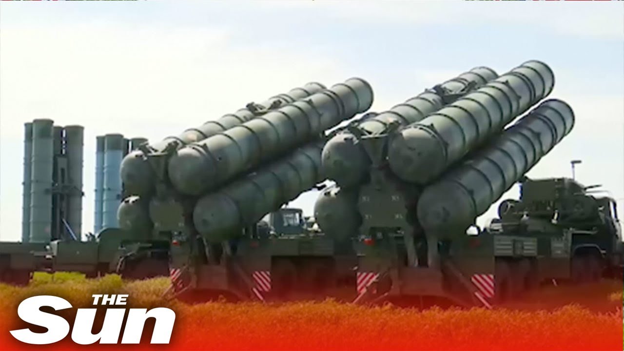 Fleet of Russian missile launchers 'take out drones mid-air' - YouTube