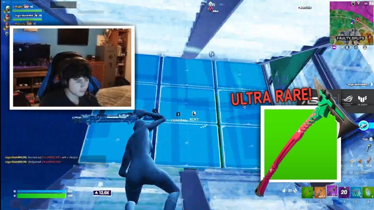 Bugha Flexing Maximum Editing Speed After Using Rare Pickaxe! - YouTube