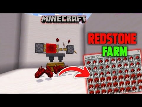 how to make redstone farm in Minecraft pocket edition - YouTube