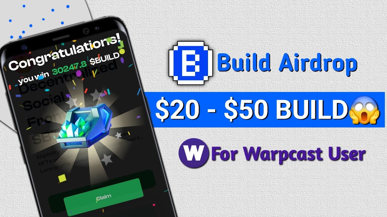 Instant 30k BUILD 🤑 Build Airdrop For Warpcast User || Online Income ...