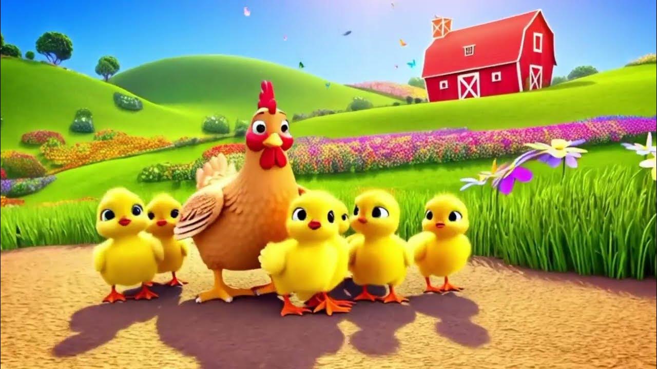 "🐥 Five Little Chicks: Catchy Nursery Rhyme Fun for Kids! 🎶 Sing and ...