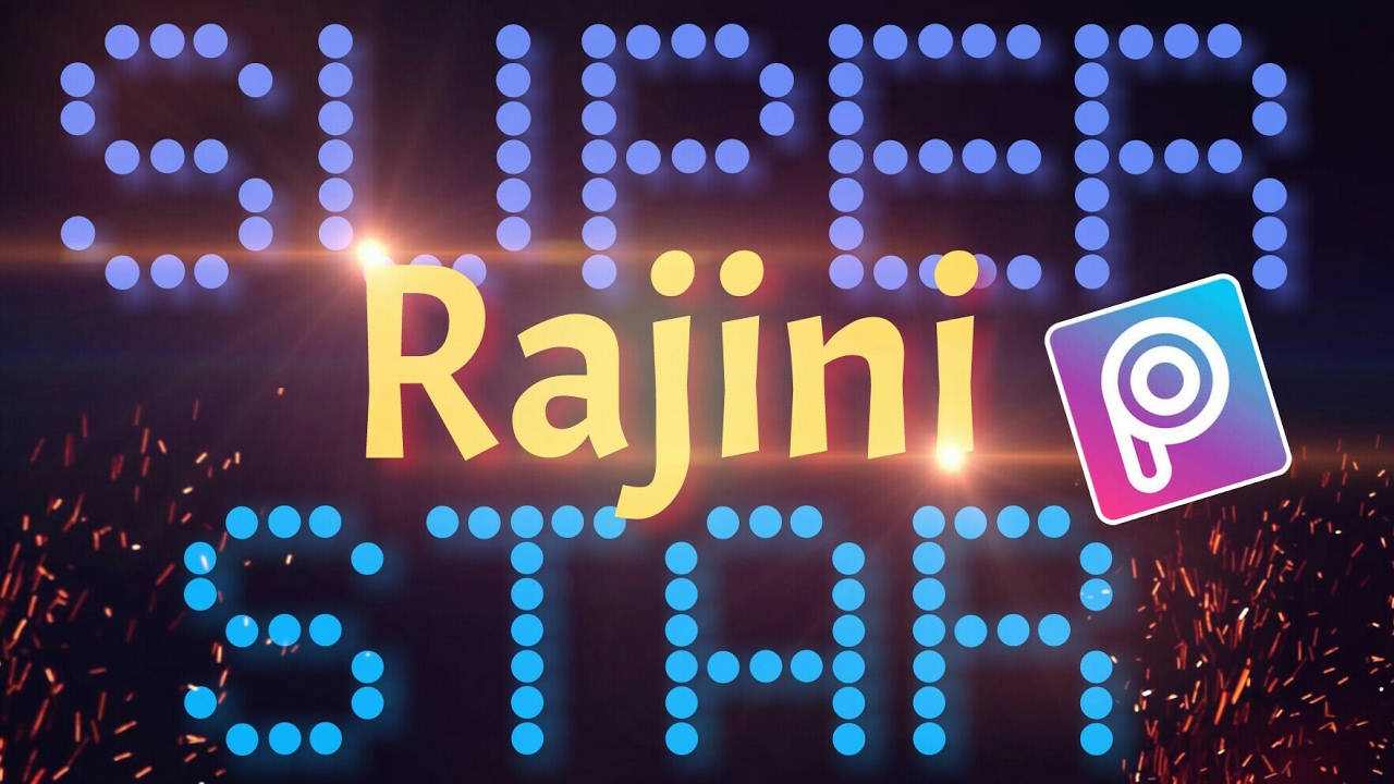 Super star rajinikanth classic intro using picsart |super star ...
