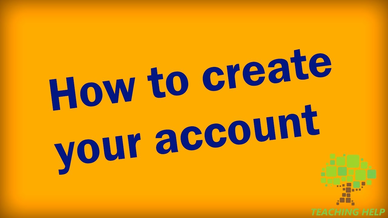 How to create your account in Teaching Help platform - YouTube