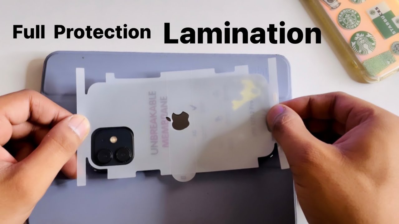 Apply full protection Matt Lamination for broken iPhone 12 - YouTube