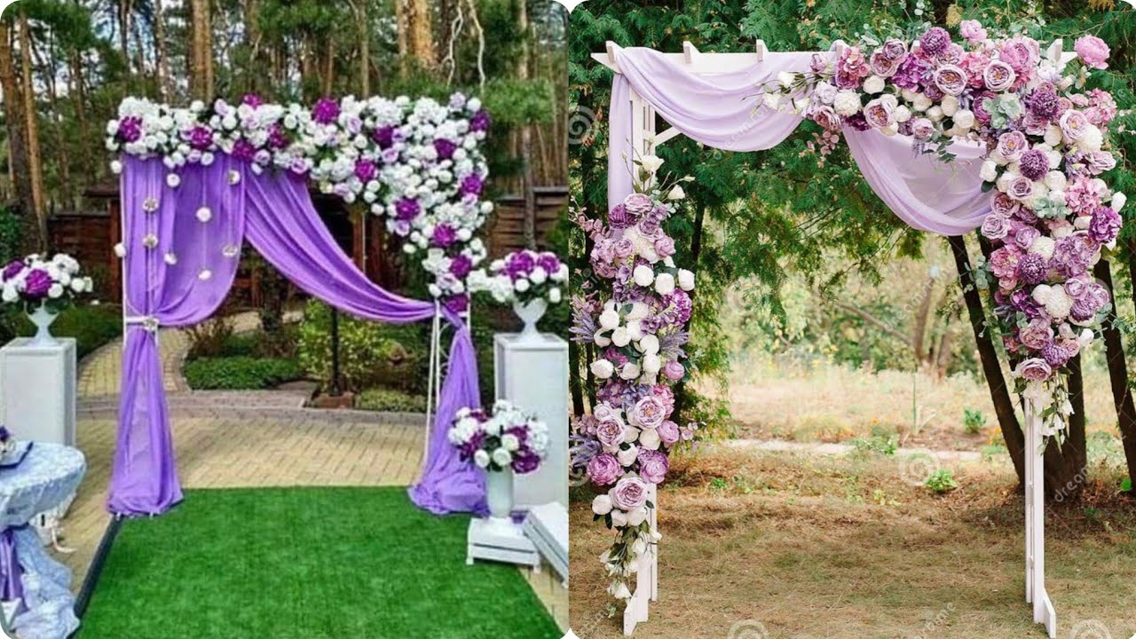 Most beautiful flower backdrop ideas for weddings and ring ceremonies ...