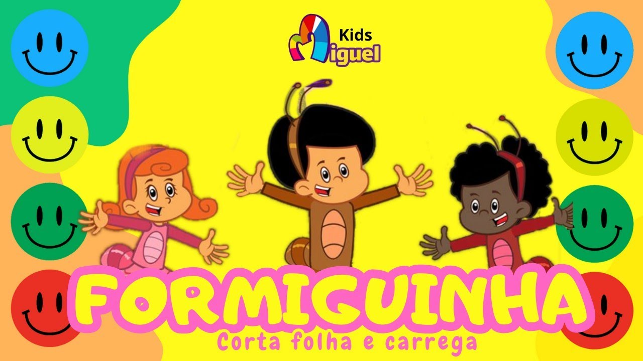 A FORMIGUINHA - 3 Palavrinhas • KIDS • Little Ant • Tree Little words ...