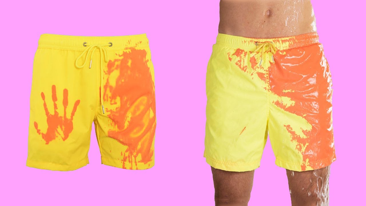 Color Changing Beach Shorts | Magic Changing Swim Trunks - YouTube