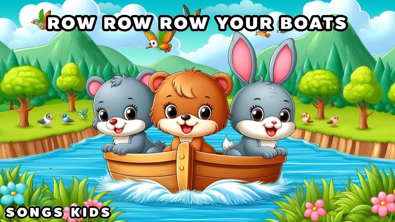 Row Row Row Your Boats | Children Songs | Nursery Rhymes & Kids Songs ...