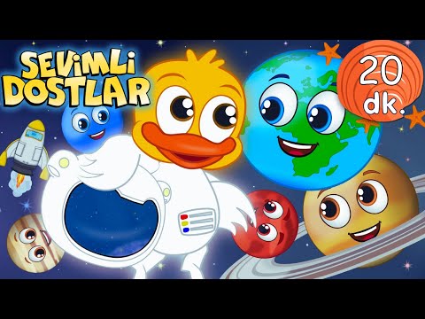 Gezegenler Şarkısı 👩🏼‍🚀🛰️☄️ Sevimli Dostlar Bebek ve Çocuk Şarkıları I Adisebaba TV