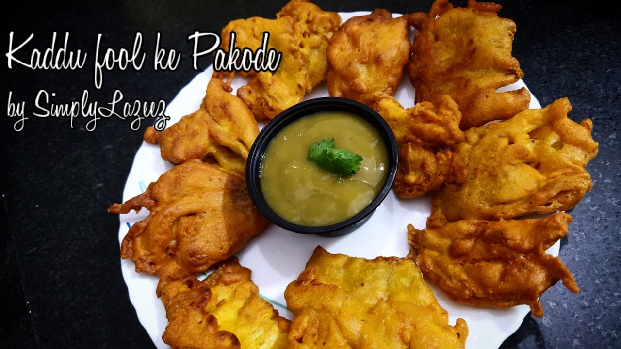 Kaddoo ke fool ke pakode || How to make crispy kaddu fool pakode - YouTube