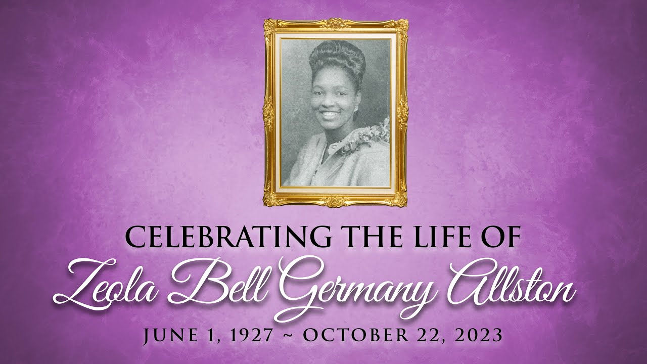 Celebrating the Life of Zeola Bell Germany Allston: Honoring the ...