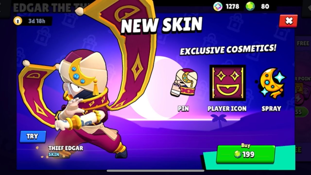 New skin THIEF EDGAR! - YouTube