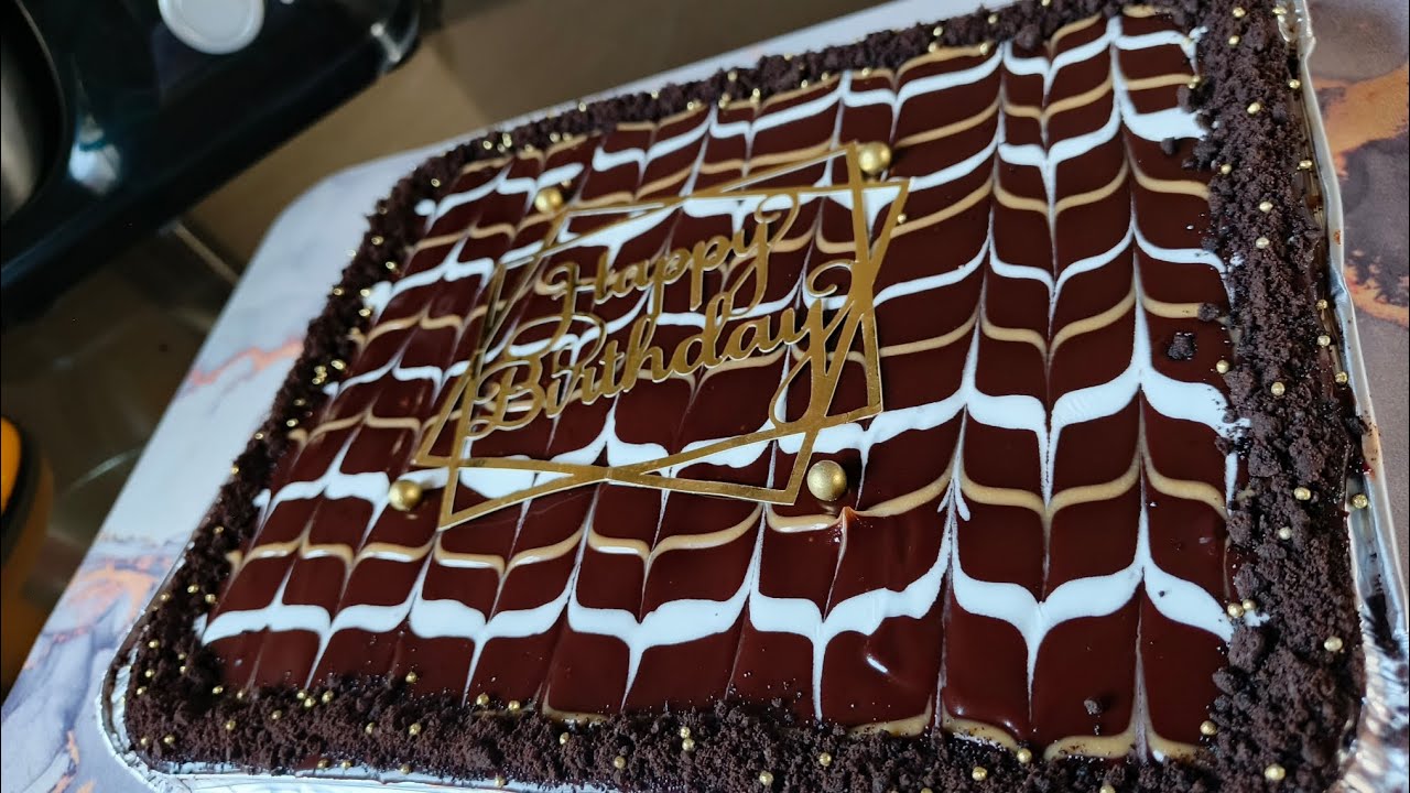 Como hacer Marquesa de chocolate. torta de pudin y galletas - YouTube