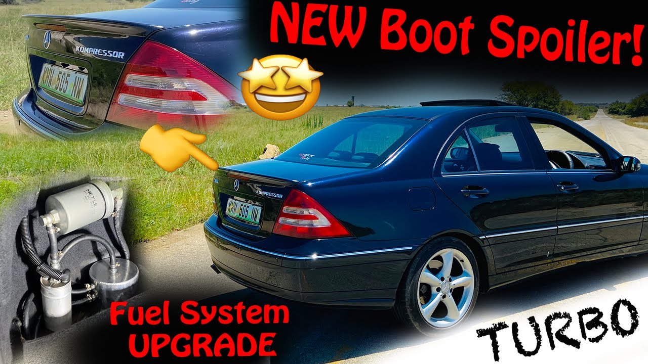 Installing a BOOT SPOILER & New Surge Tank On The Mercedes W203 TURBO ...