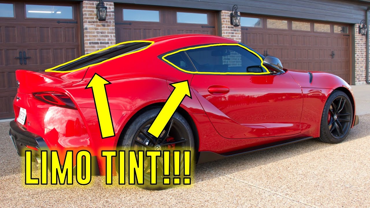 Installing LIMO TINT on the MKV Supra! - LLUMAR IRX - YouTube