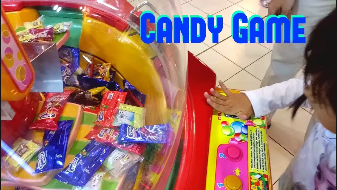 The game of candy With coins | Permanan Ambil permen Pakai koin - YouTube