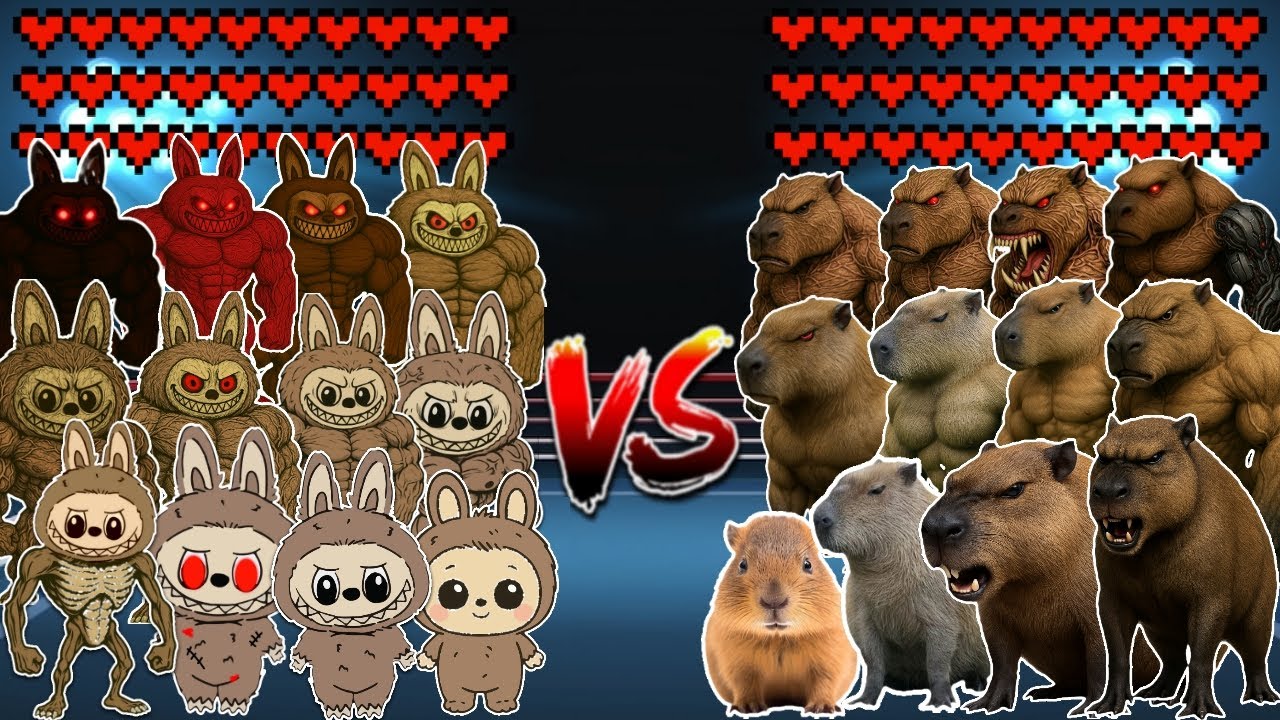 Labubu Monster Evolution vs Capybara Monster Evolution! Meme battle ...