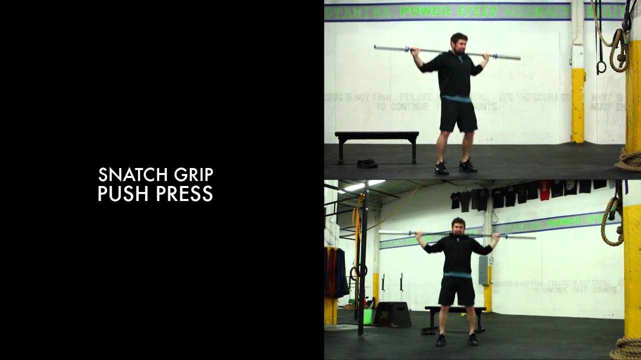 SNATCH-GRIP PUSH PRESS - YouTube