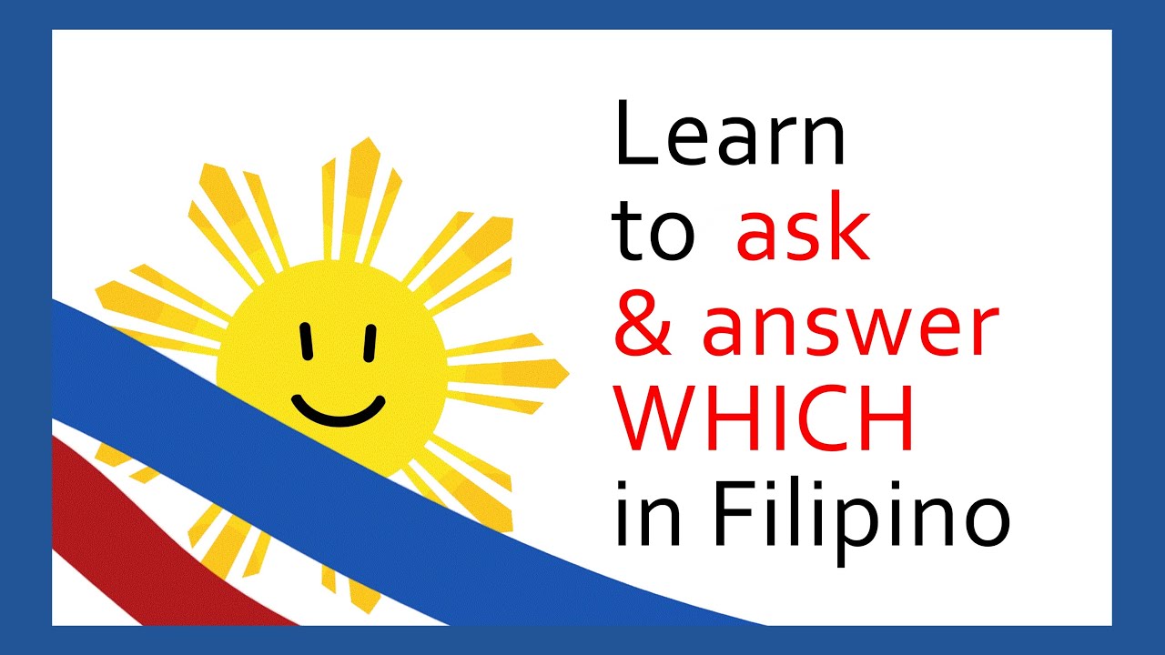 Ep16 Learn to ask Which in Filipino @araw2fil - YouTube