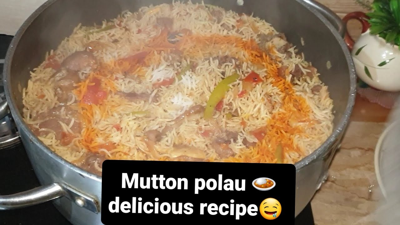 easy mutton polau recipe #foodblogger #mutton #polaurecipe - YouTube