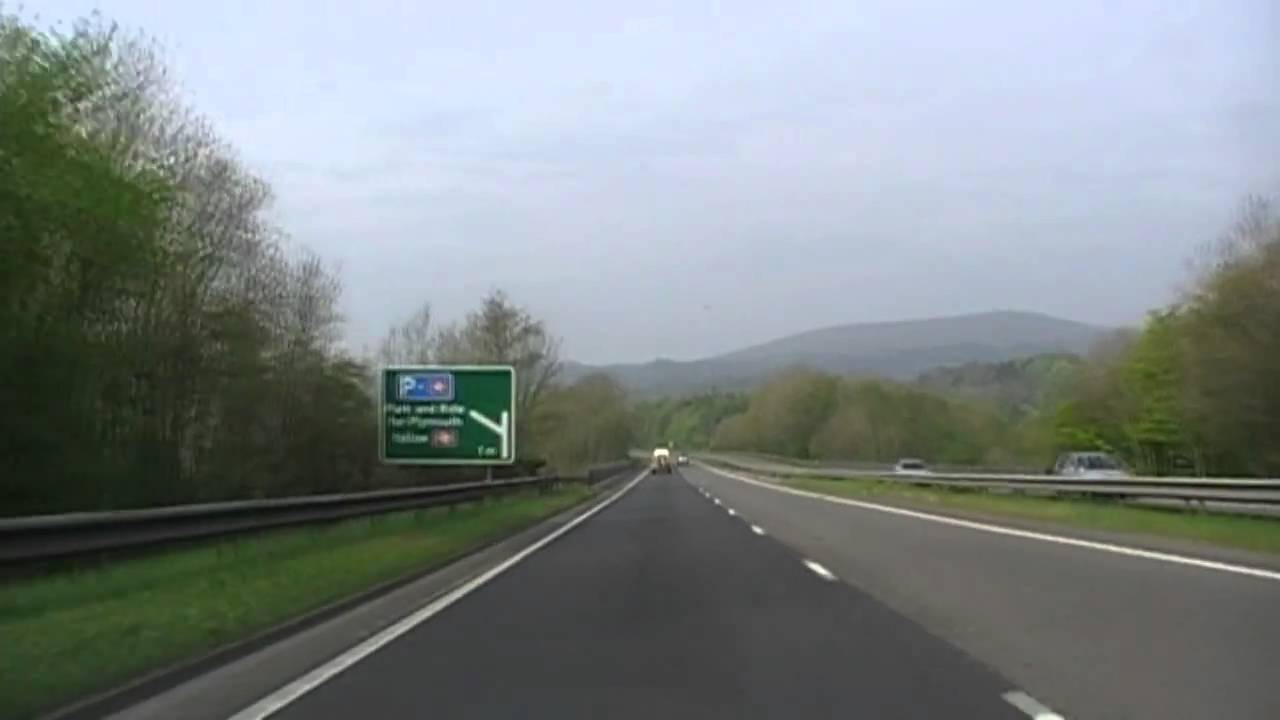 Driving On The A38 From Dean Prior To Ivybridge, Devon, England 22nd ...