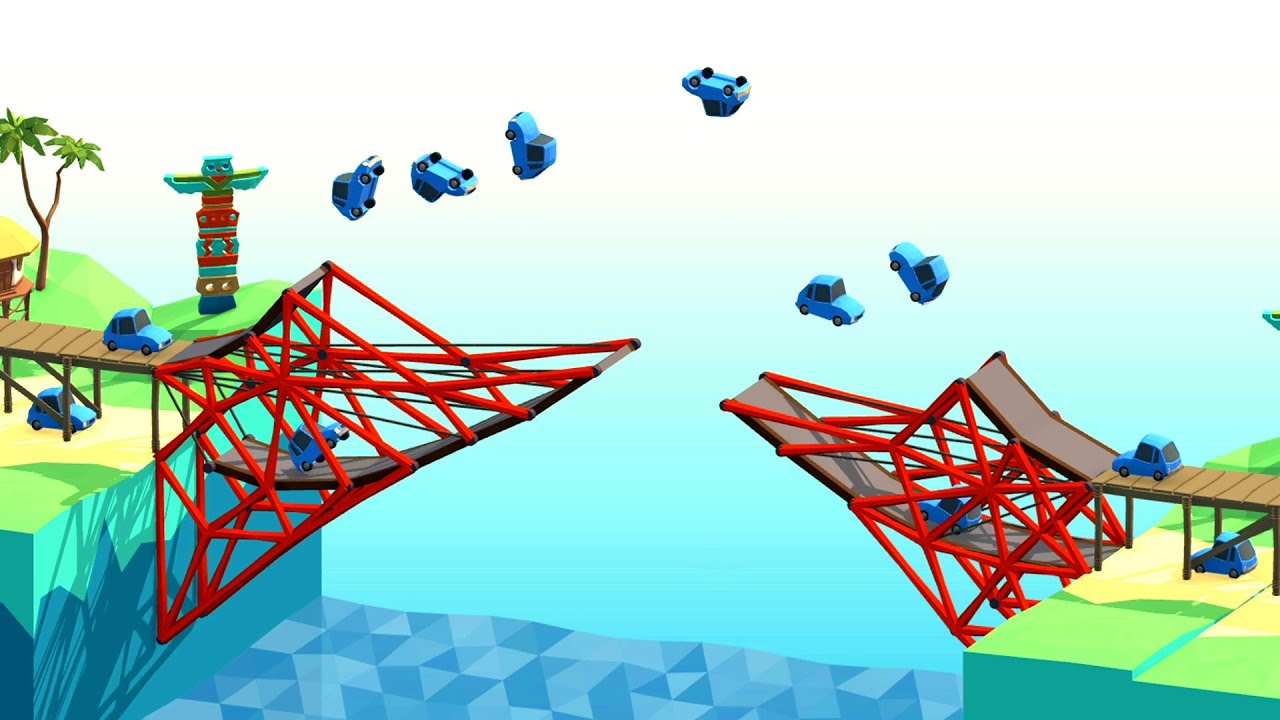 Building Bridges That Just Cause Chaos in Poly Bridge - YouTube