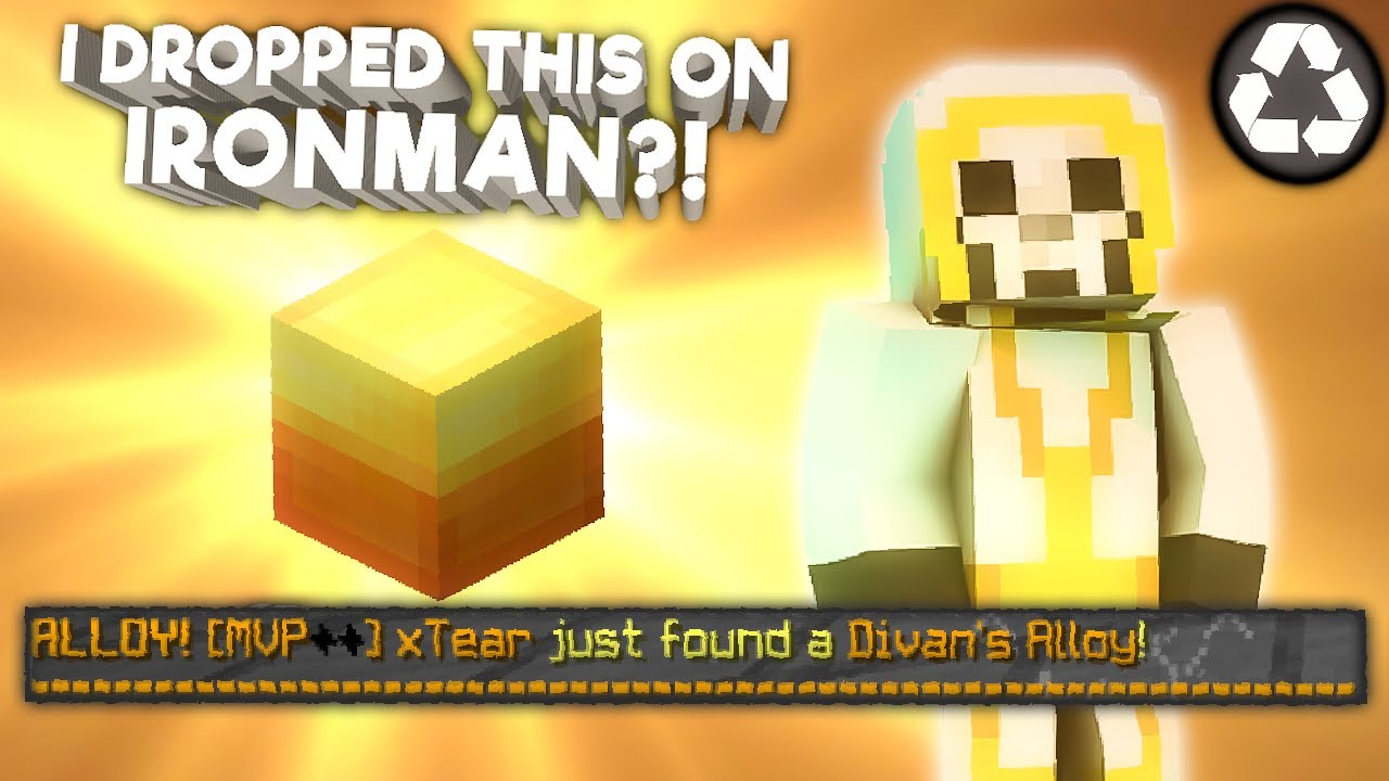 I dropped Divan's Alloy on IRONMAN! | Hypixel Skyblock Ironman S2E3 ...