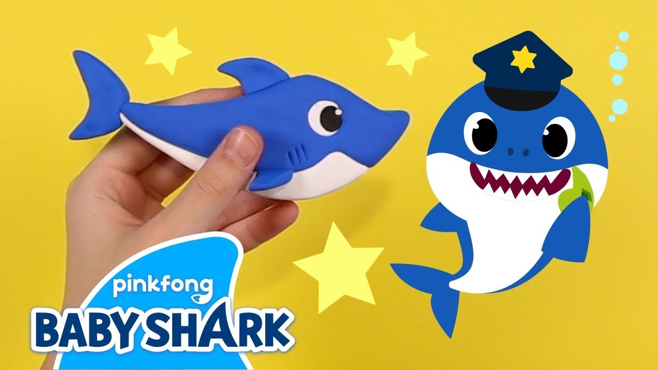 Clay Daddy Shark and Police Shark Song | Baby Shark Play Doh | Baby ...