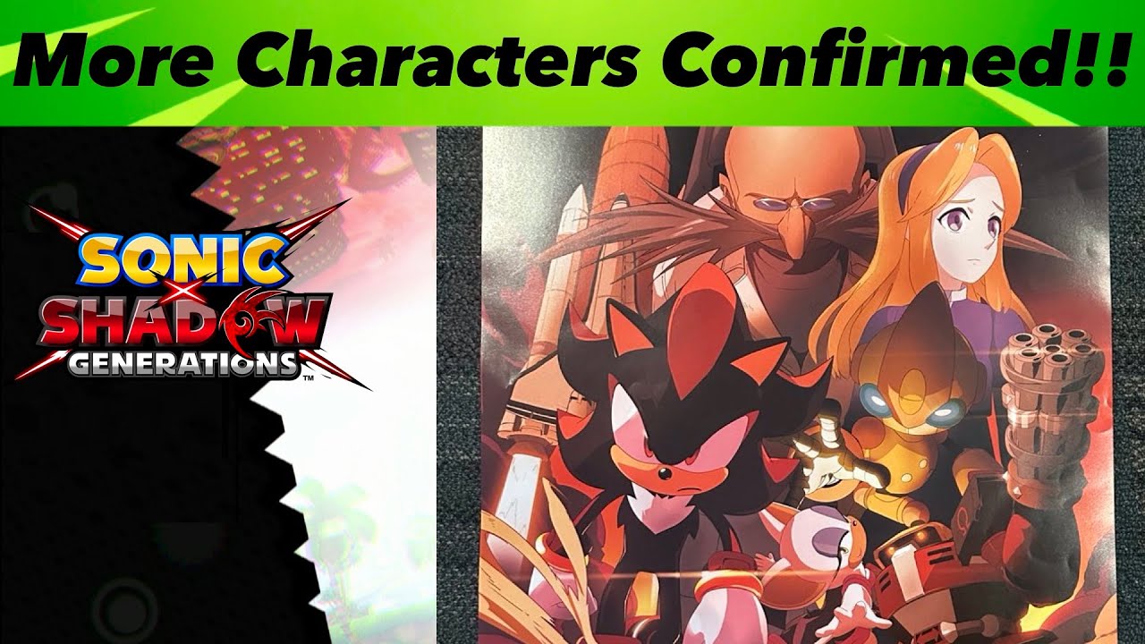 Sega CONFIRMS More Characters For Sonic X Shadow Generations Dark ...