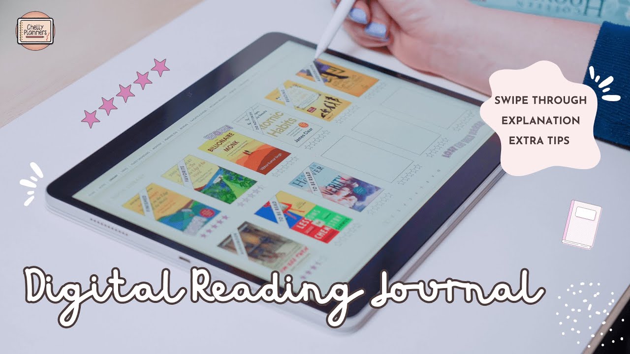 Digital Reading Journal Swipe Through & Explanation // ChellyPlanners ...