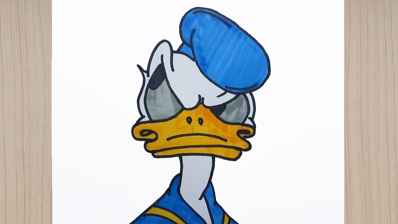 Donald Duck (Disney Karakteri) Boyama | Kolay Çizimler - YouTube