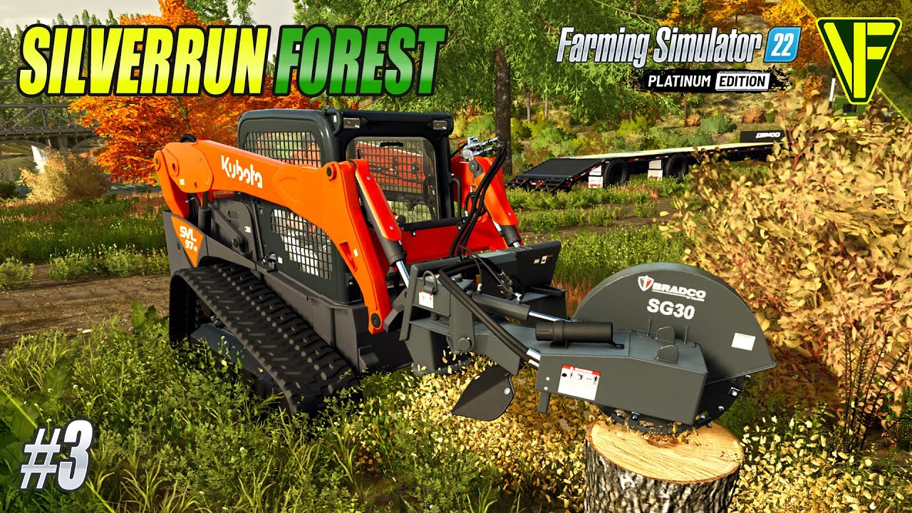 The Stumps Are In The Way! | Silverrun Forest | Farming Simulator 22 ...