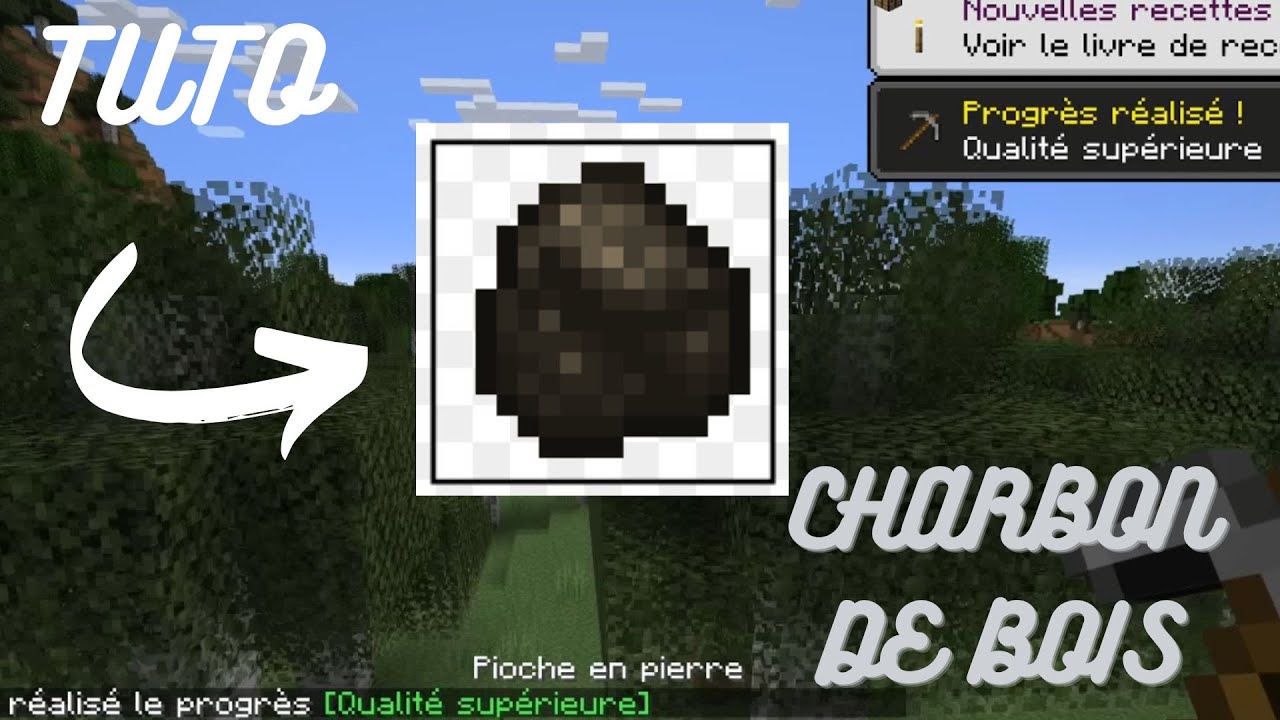 TUTO COMMENT FAIRE DU CHARBON DE BOIS SUR MINECRAFT FACILEMENT TUTO ...