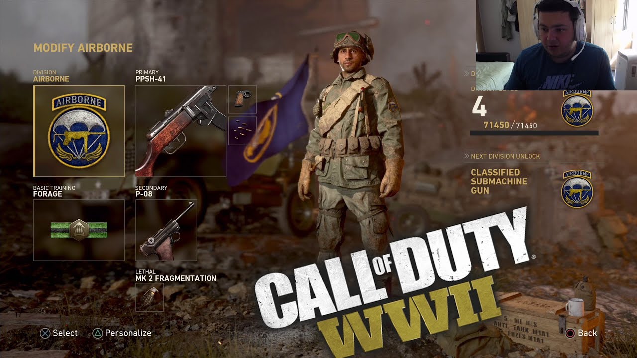 Cod WW2 Beta Live- Max Level Airborne Devision(Paatroopers Gameplay ...