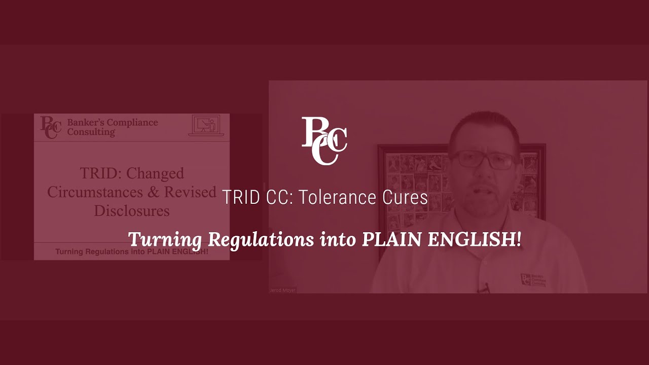 TRID CC: Tolerance Cures - YouTube