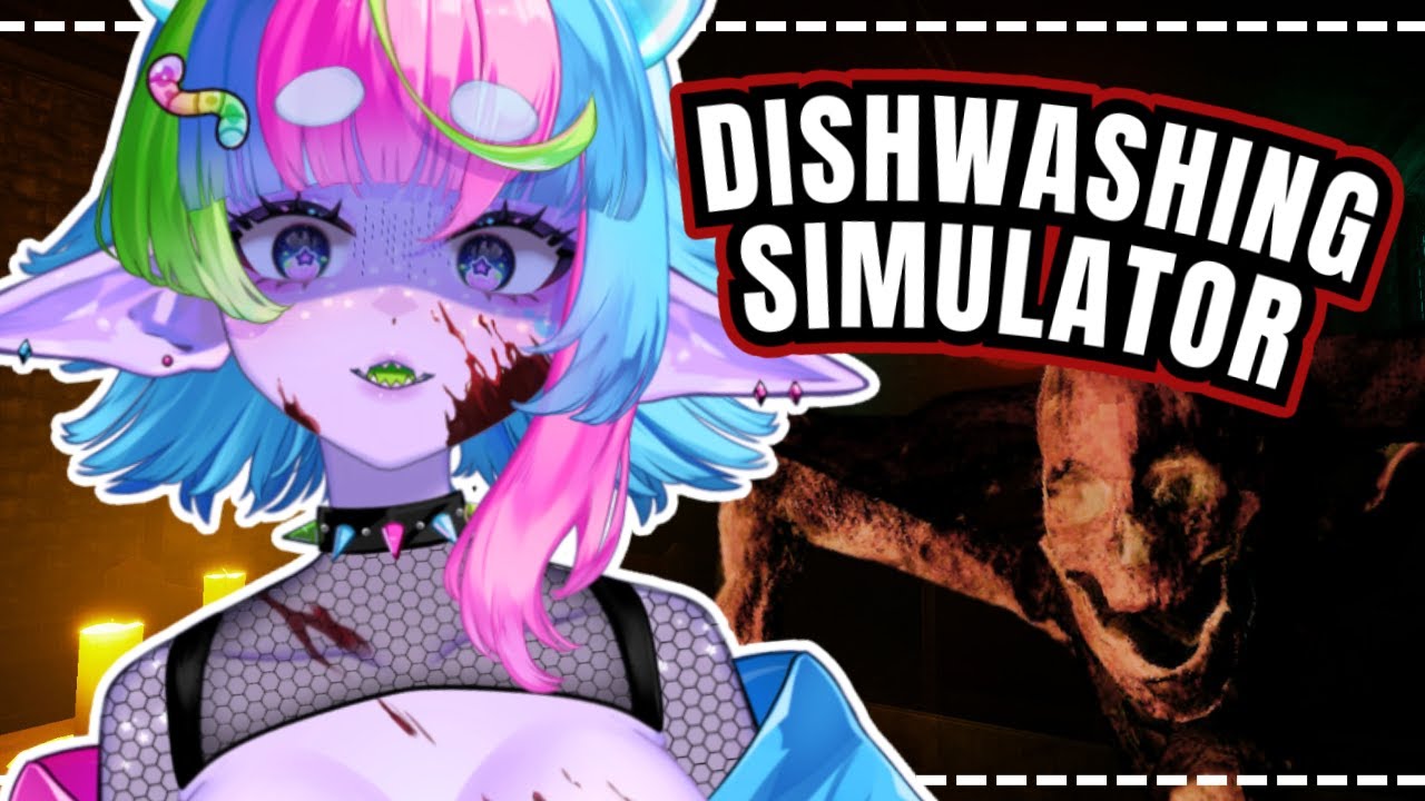 [ 🫧DISHWASHING SIMULATOR🫧 ] This is a HORROR game?? [EchoGummi] - YouTube