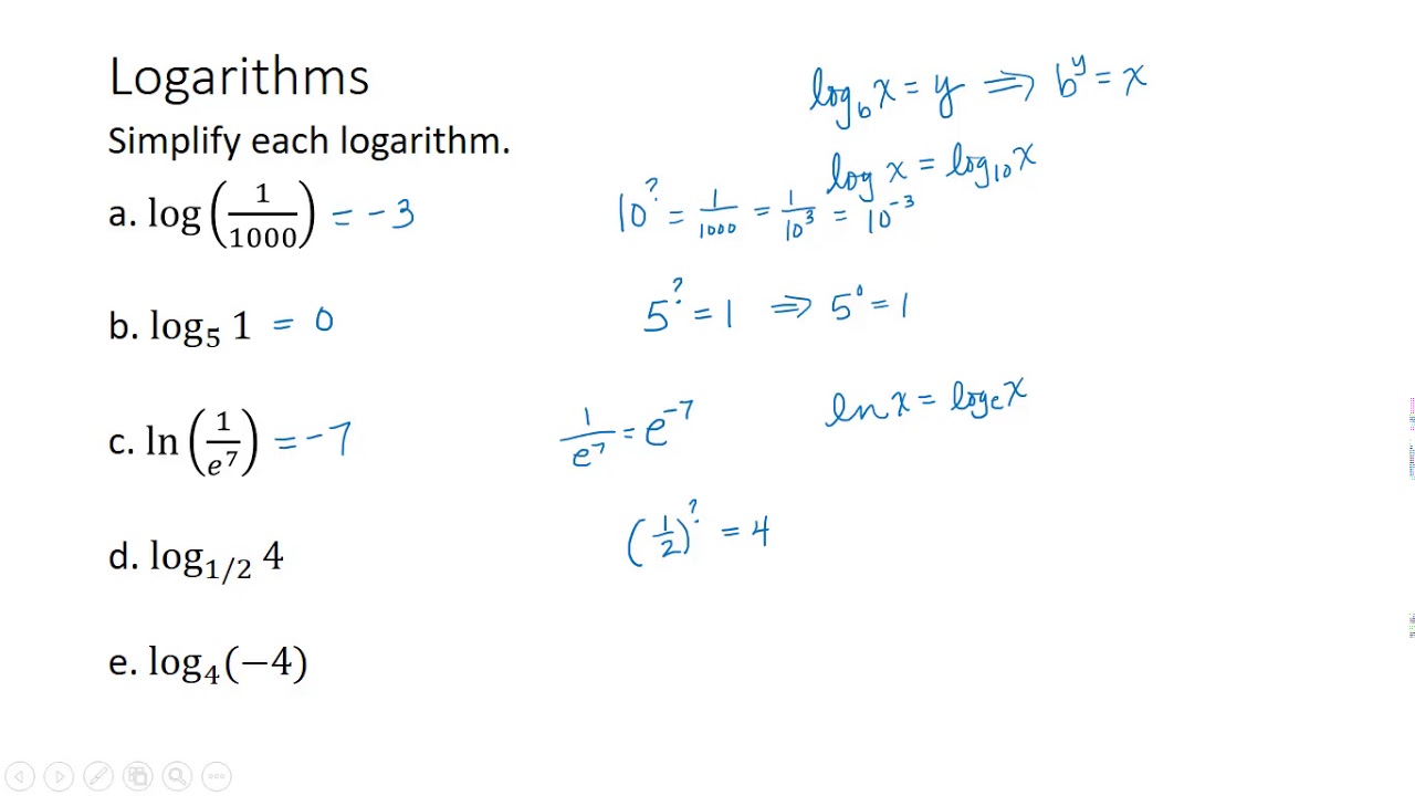 S20 Simplify Logarithmic Expressions YouTube