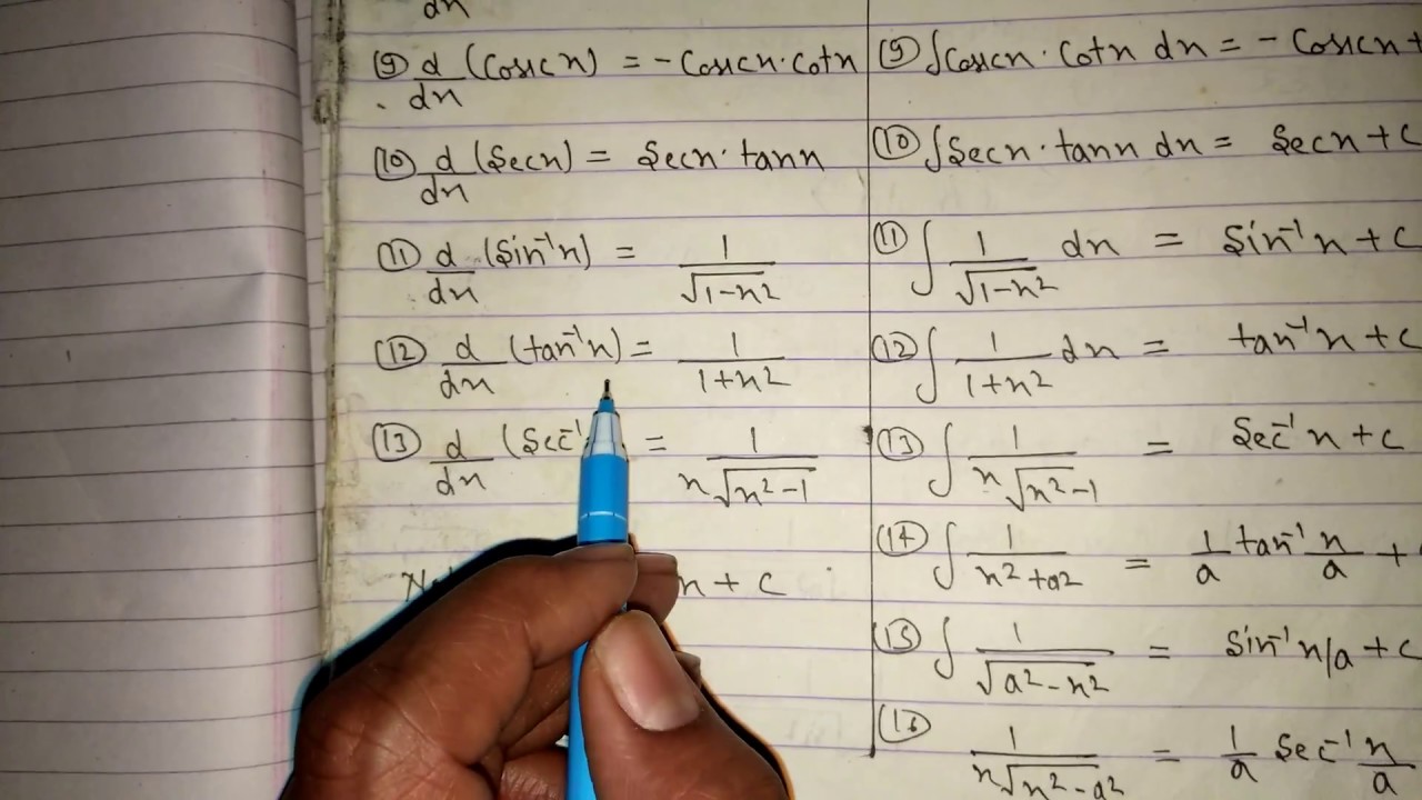 Integration Differential Formula | - YouTube